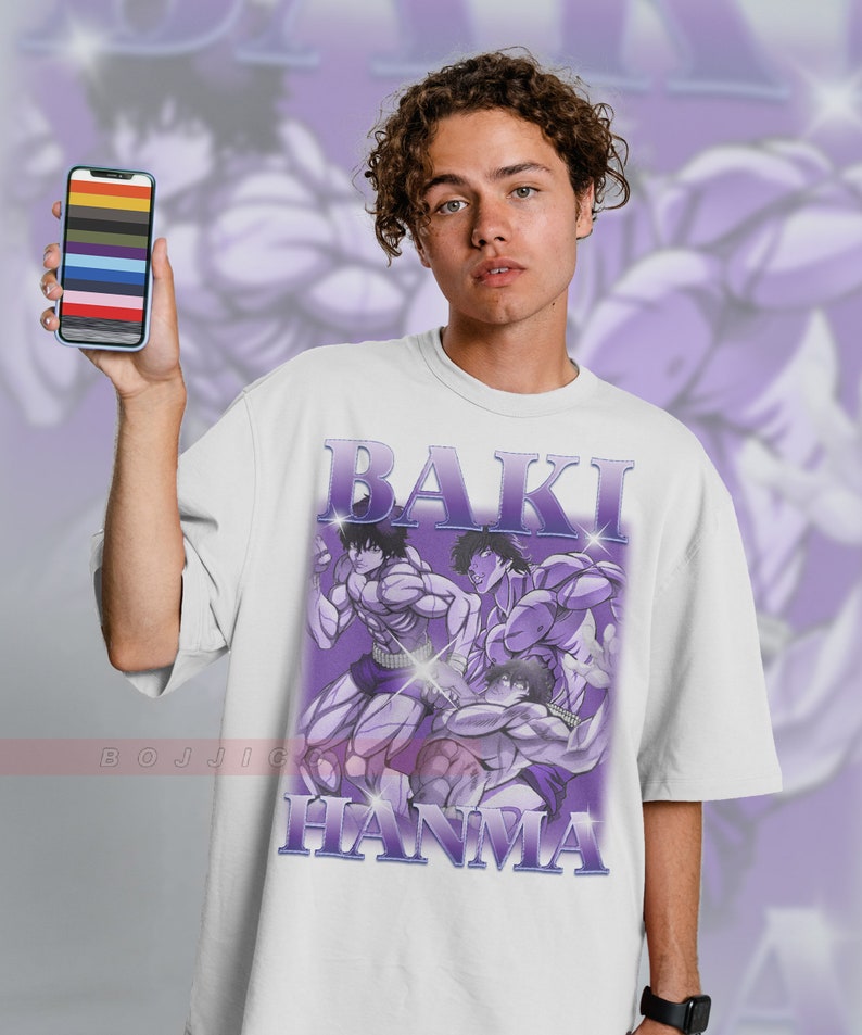 Baki the Grappler Shirt - Vintage BAKI HANMA ANIME Tshirt featuring ...