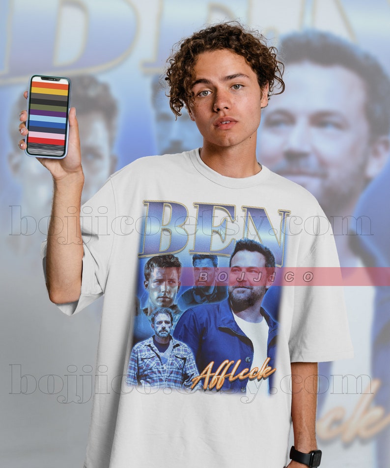 Ben Affleck Merch Gift - Retro 90s Homage Tshirt - Bluefink