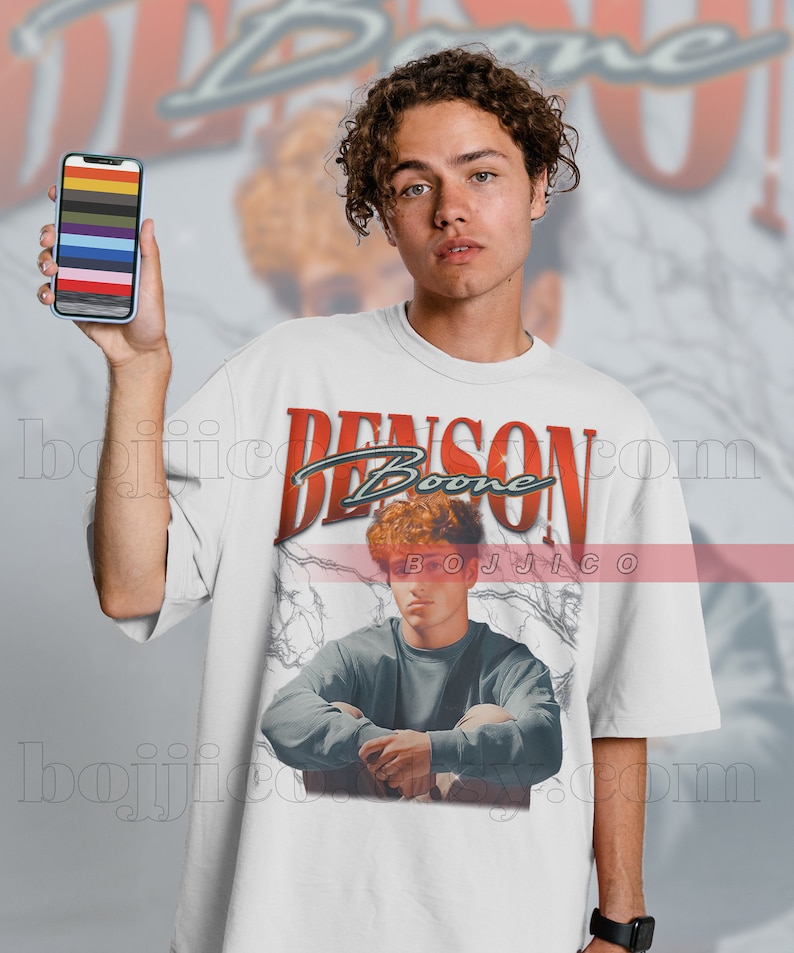 Benson Boone Fan Tee - Vintage Retro 90s Homage Shirt - Bluefink