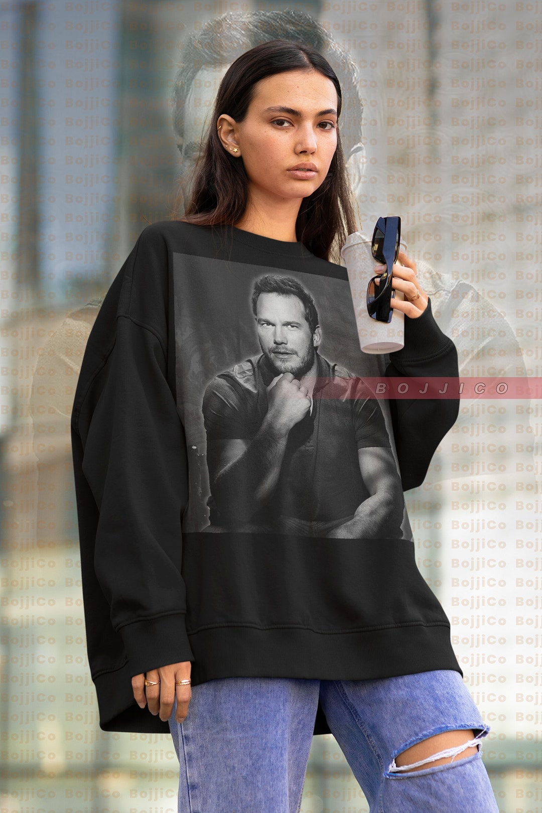 Chris Pratt Merch Gift - Retro Vintage Sweater for Fans of the Iconic ...