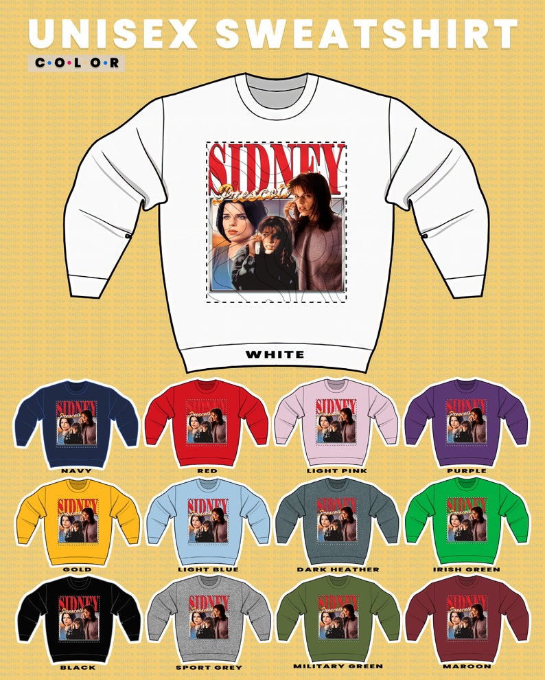 Classic Sidney Prescott Scary Movie Sweatshirt, Neve Campbell Tee ...