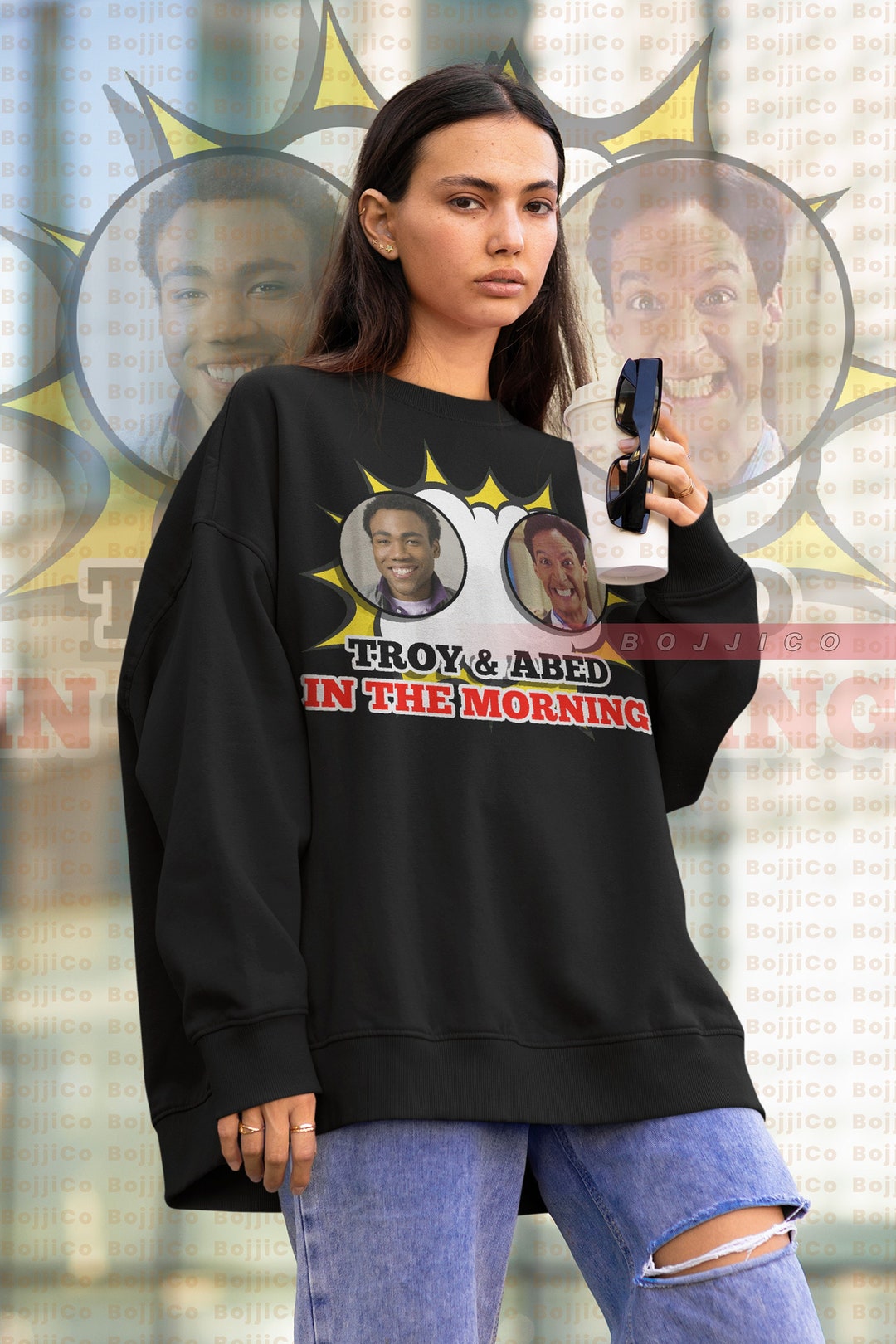 Community Troy and Abed Morning Sweatshirt - American Sitcom Lovers ...