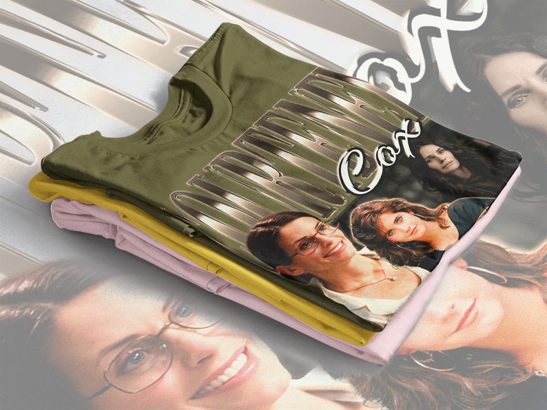 Courteney Cox Monica Ross Tee, Phoebe Buffay Fan Homage Shirt for ...