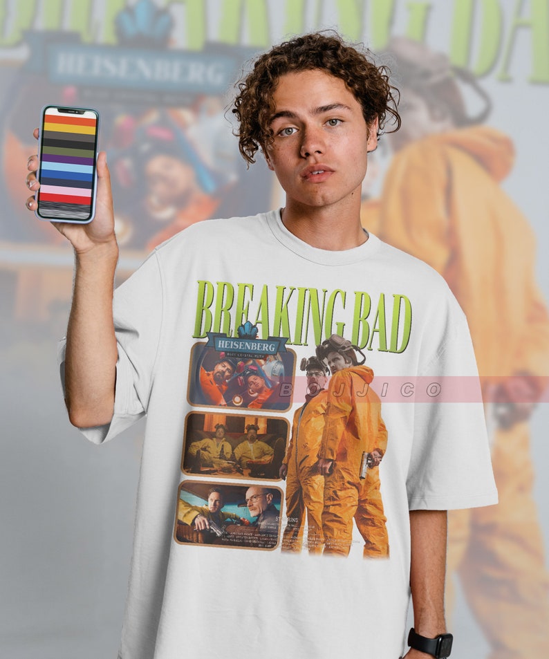 Drama TV Series Breaking Bad Tee - Walter White Fan Tee with Retro 90s ...