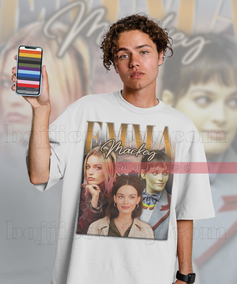 Emma Mackey Retro Sweater - Vintage, Homage and Merch Shirt for Fans ...