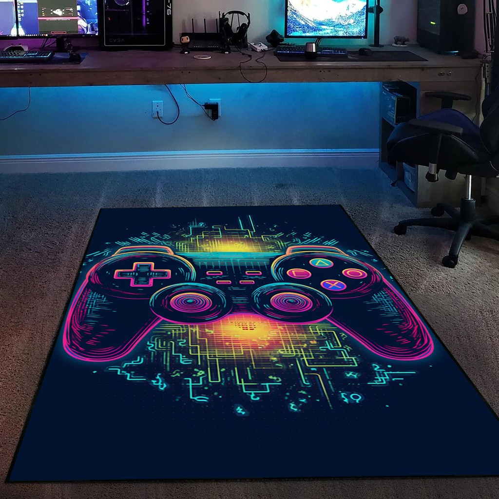 Gaming Rugs for Gaming Room or Bedroom, Teen Boys' Bedroom, Game ...