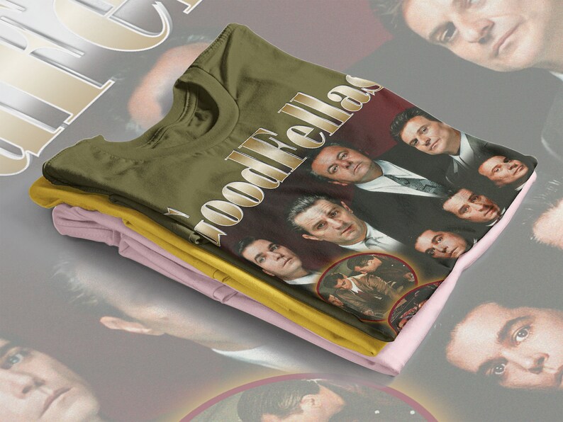 Gangster Goodfellas Film Shirt, Robert De Niro Joe Pesci Tshirt - Bluefink