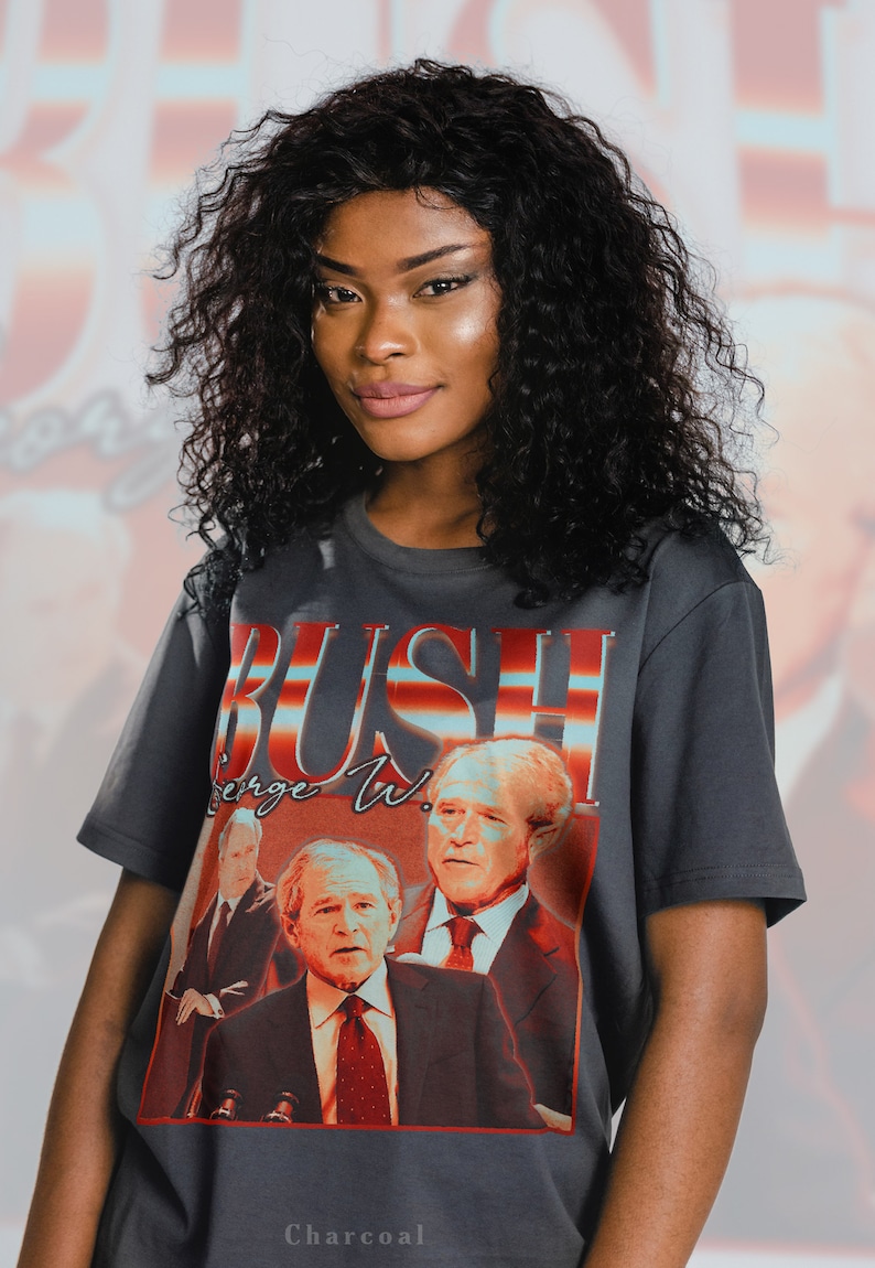 George W. Bush Vintage Homage Shirt for Fans - Bluefink