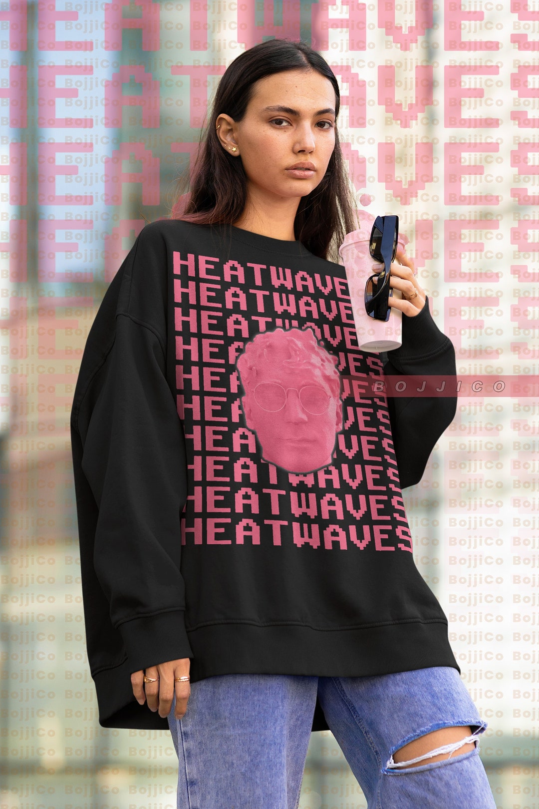 Glass Animals Merch Heat Waves Sweatshirt - Retro 90s Viral Tees for ...