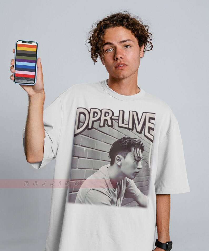 Hong Da-Bin DPR LIVE Homage Tee, Retro 90s Sweater for Fans Gift - Bluefink