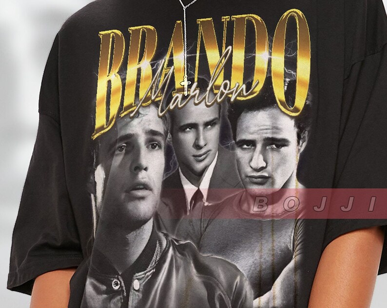 Marlon Brando Retro Gangster Sweatshirt, Vintage Marlon Brando Homage ...