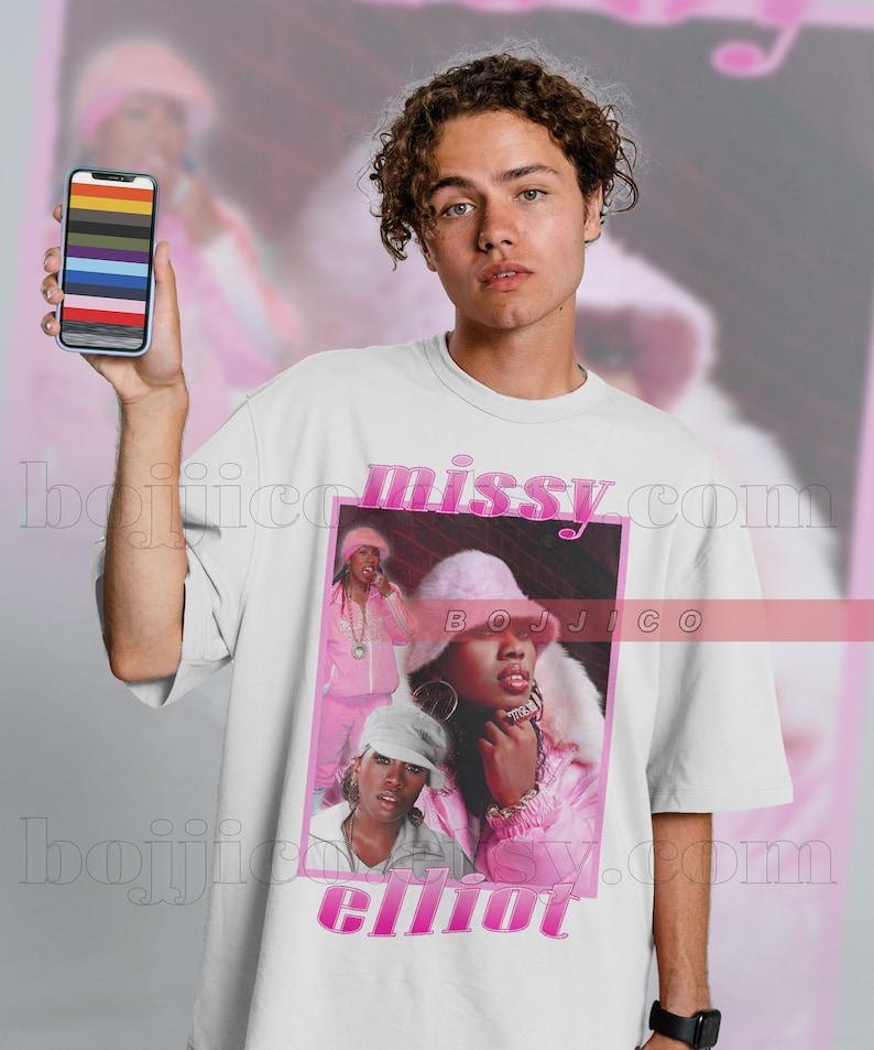 Missy Elliot 90s Homage Shirt, Retro Missy Elliot Fan Tee, Vintage ...