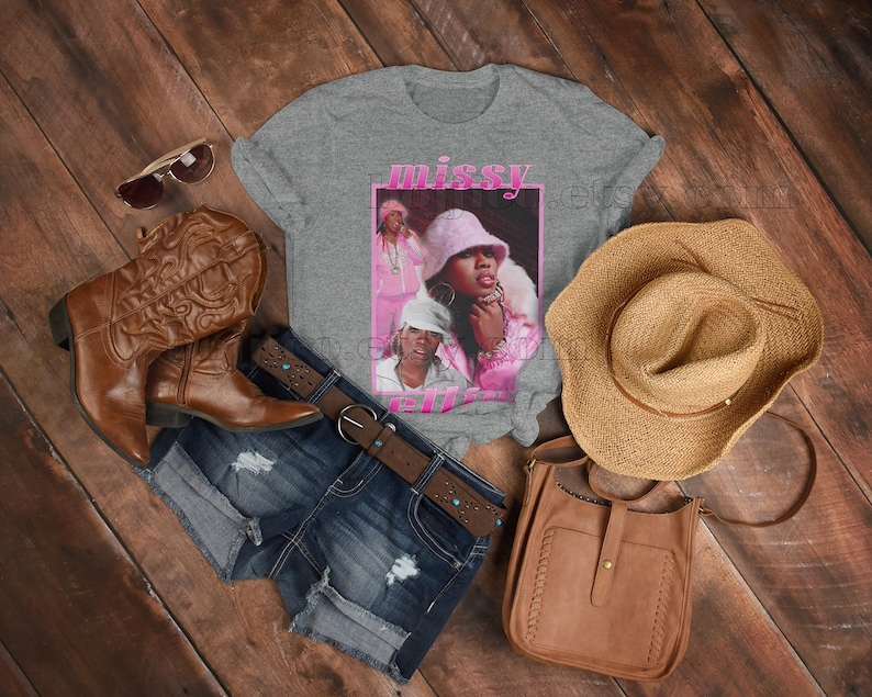 Missy Elliot 90s Homage Shirt, Retro Missy Elliot Fan Tee, Vintage ...