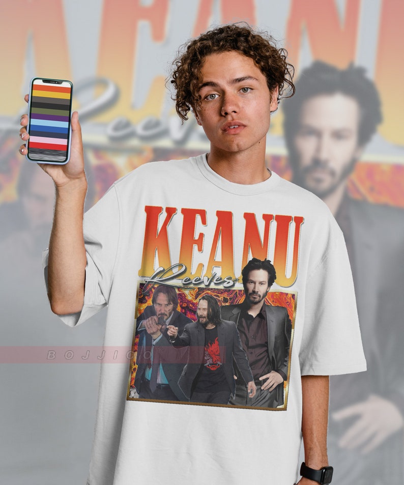 NEO Keanu Reeves Shirt, Cyberpunk Retro Movie Tee - Bluefink