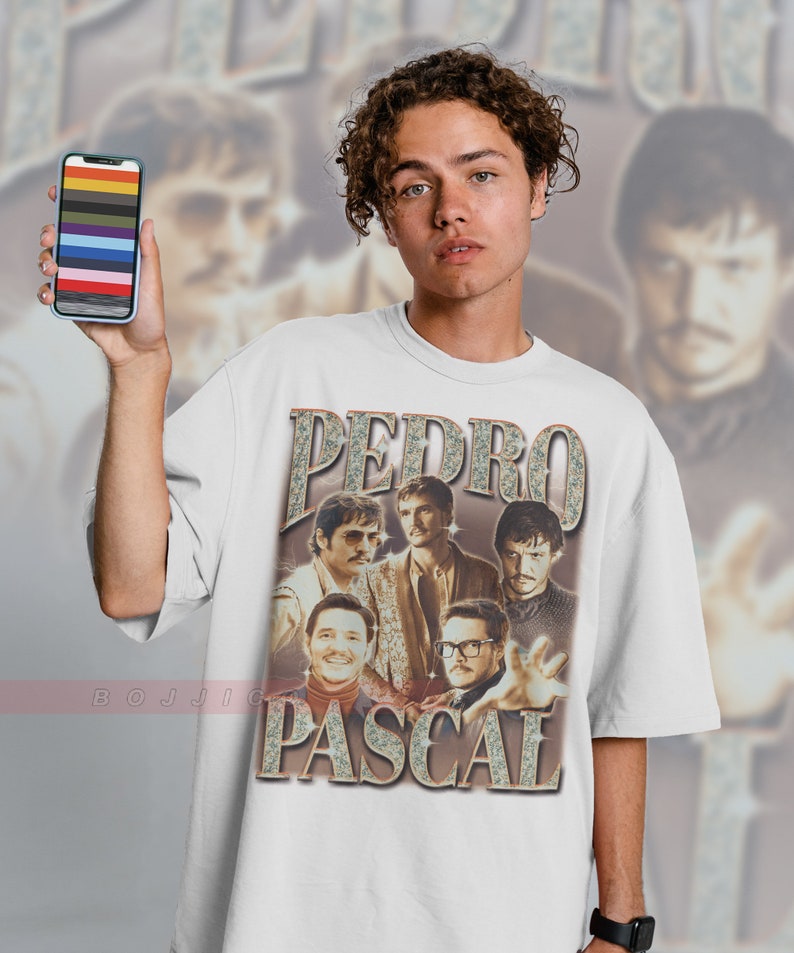 Narco Pedro Pascal Tribute Shirt, Retro Actor Pedro Pascal Tee ...