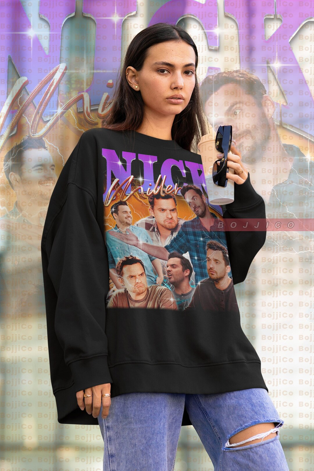 Nick Miller Retro Homage Sweater - 90s TV Show Fan Gift - Bluefink