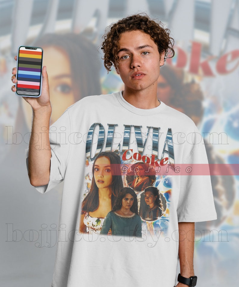 Olivia Cooke Retro Dragon Shirt - Vintage Fan Tee for Women - Bluefink