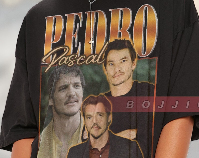Pedro Pascal Retro Actor Tee, Narco Pedro Pascal Fans Gift, Tribute ...