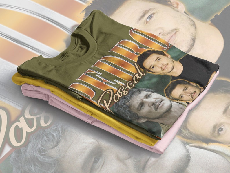 Pedro Pascal Retro Actor Tee, Narco Pedro Pascal Fans Gift, Tribute ...