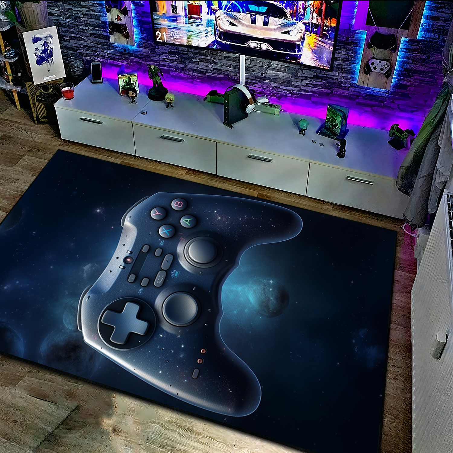 Personalized Game Controller Rugs for Teen Boys with Custom Area Rug ...