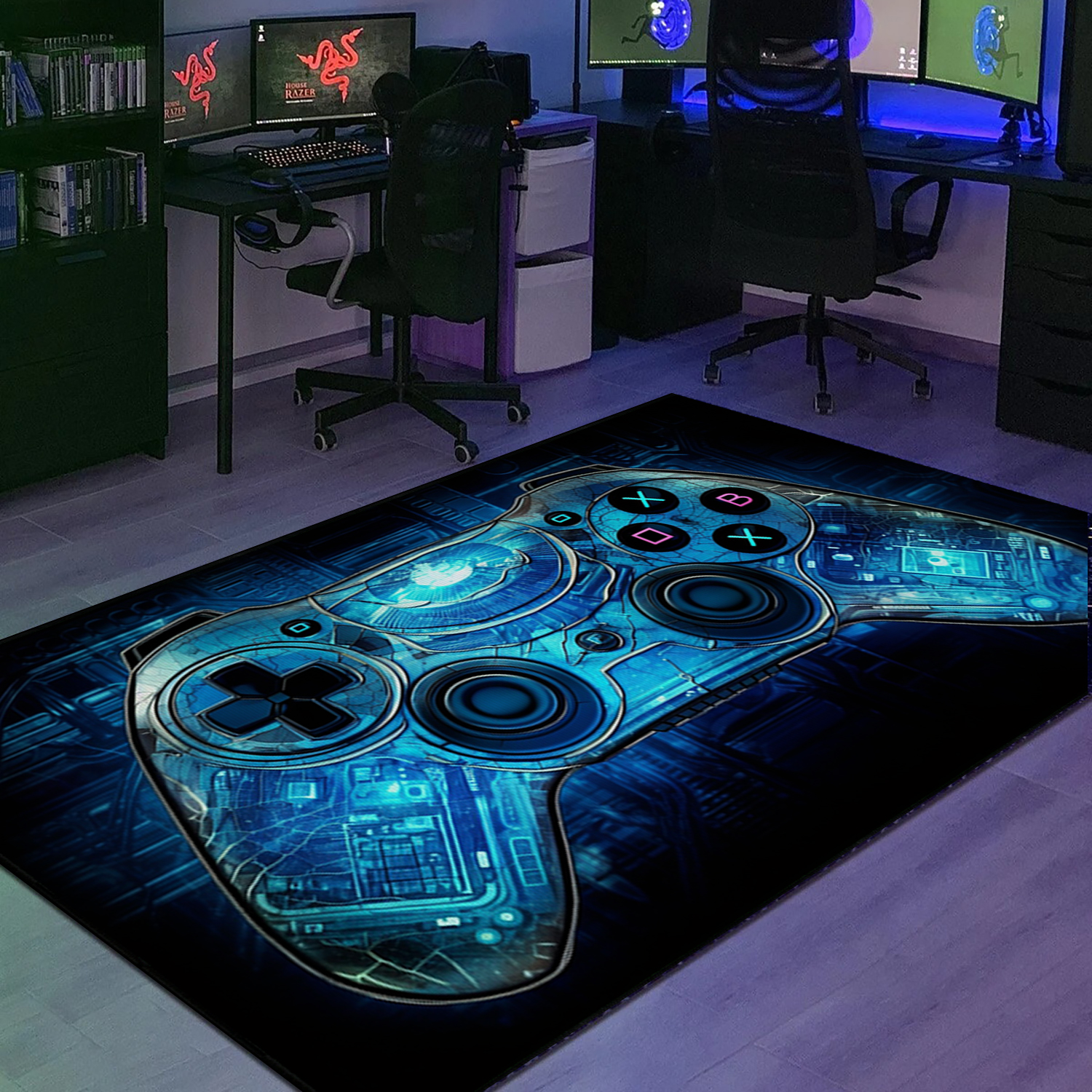Personalized Game Room Rug for Boys with Name - Unique Gamer Gift for ...
