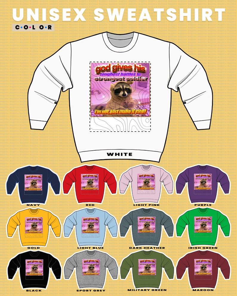 Possum Lover Sweatshirt, Funny Opossums Meme Hoodie with God gives his ...