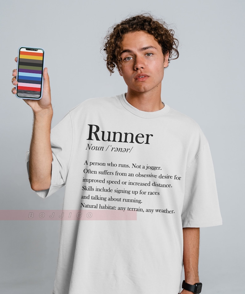 Run Definition Tee - Runner Gift Sports Shirt - Bluefink