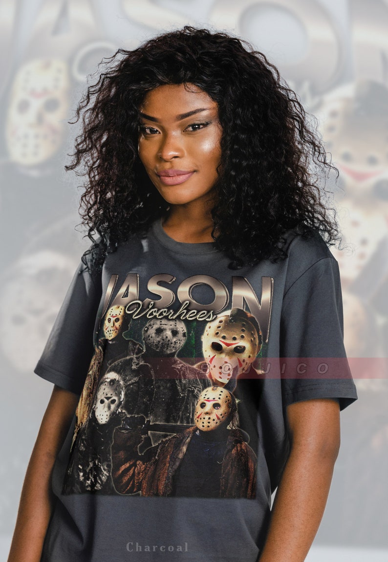 Scary Jason Voorhees Friday the 13th Horror Movie Homage Tee - Bluefink