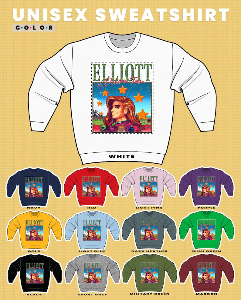 Stardew Valley Character Elliott Gift Sweatshirt - Farming RPG Video ...