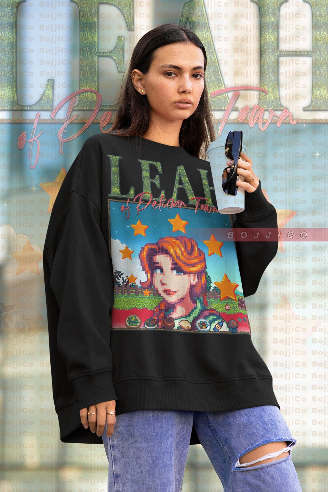 Stardew Valley Leah Sweatshirt - Farming Rpg Video Game Sweater for ...