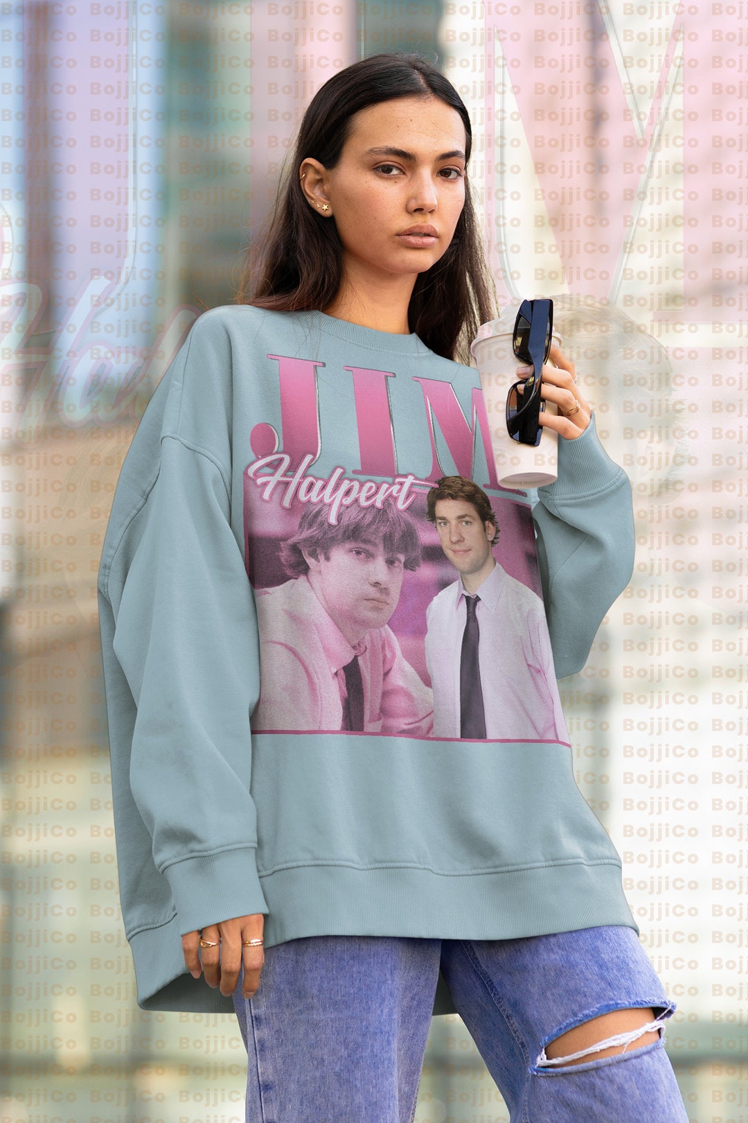 The Office Funny Sweatshirt - Jim Halpert and Pam Beesly Homage Sweater ...