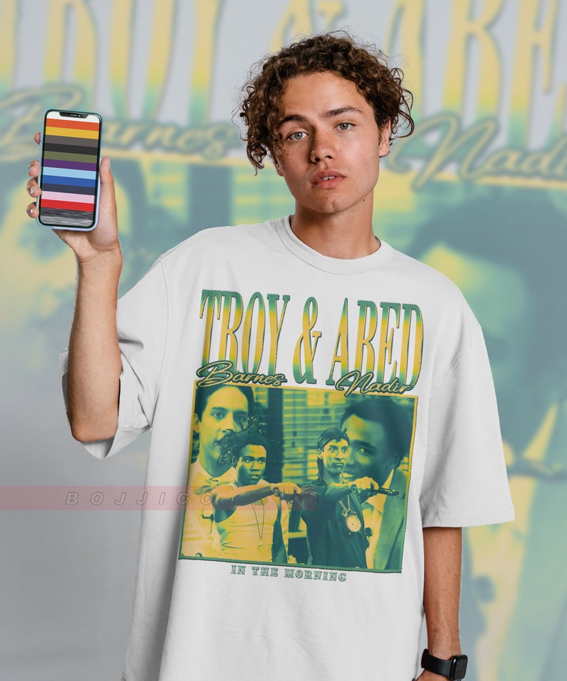 Troy Abed Shirt - TROY and ABED American Sitcom Tee - Bluefink