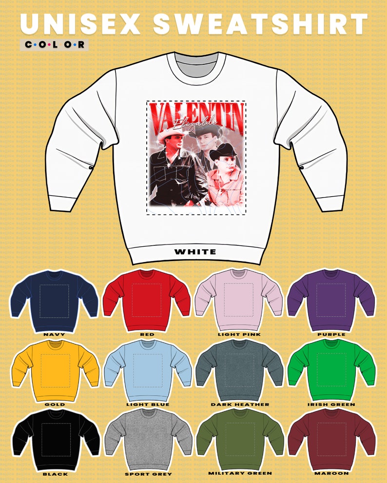 Valentin Elizalde Singer-Songwriter Sweatshirt, KAM Mexican Corridos ...