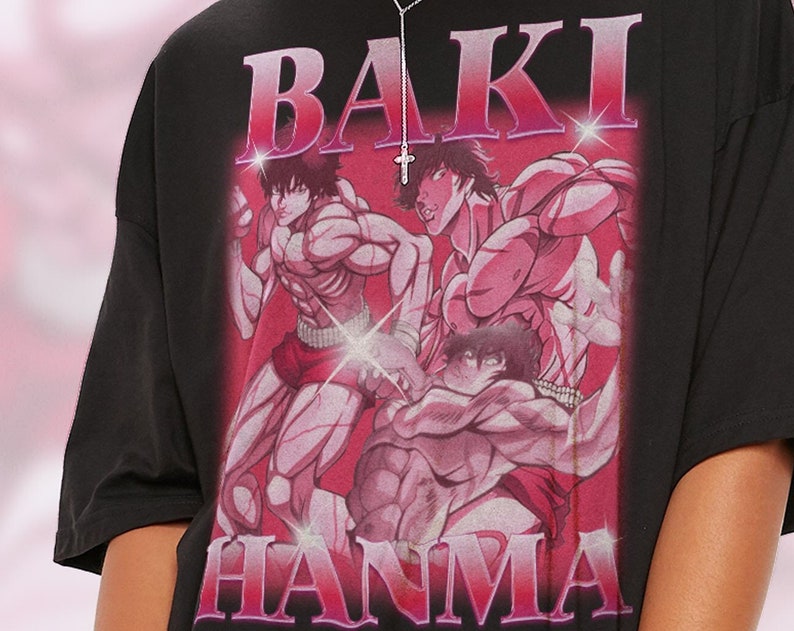 Vintage BAKI HANMA Anime Shirt - Unique Gift for Boxing and Manga Fans ...