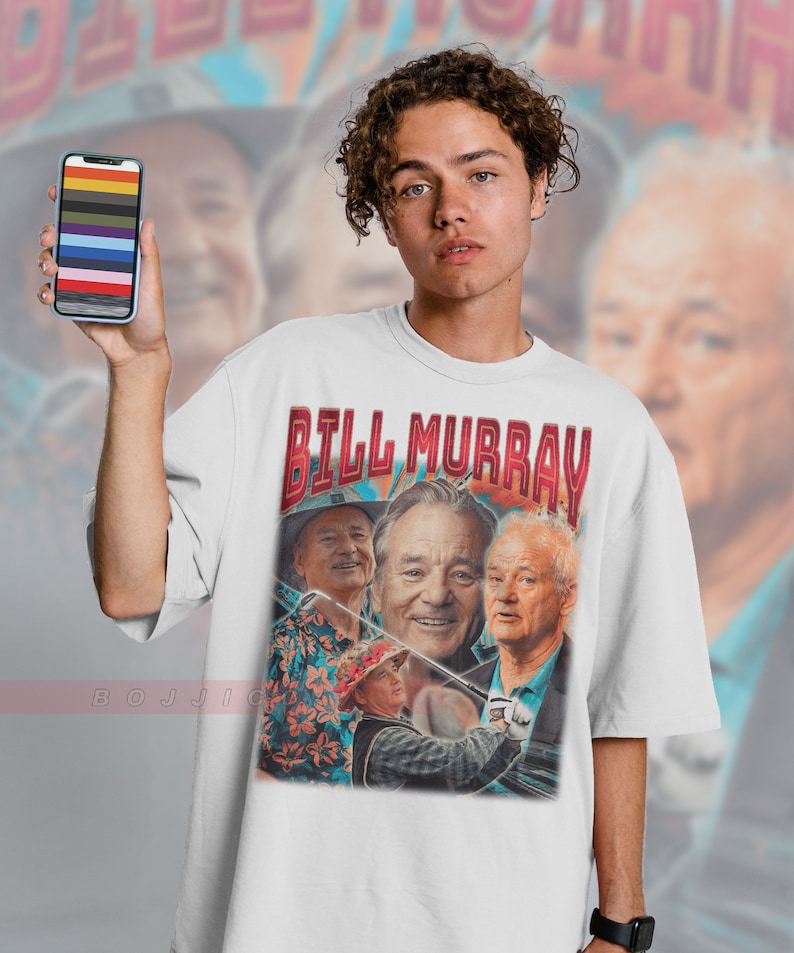 William James Murray Tee - Homage to Bill Murray, Fan Tees for Lovers ...