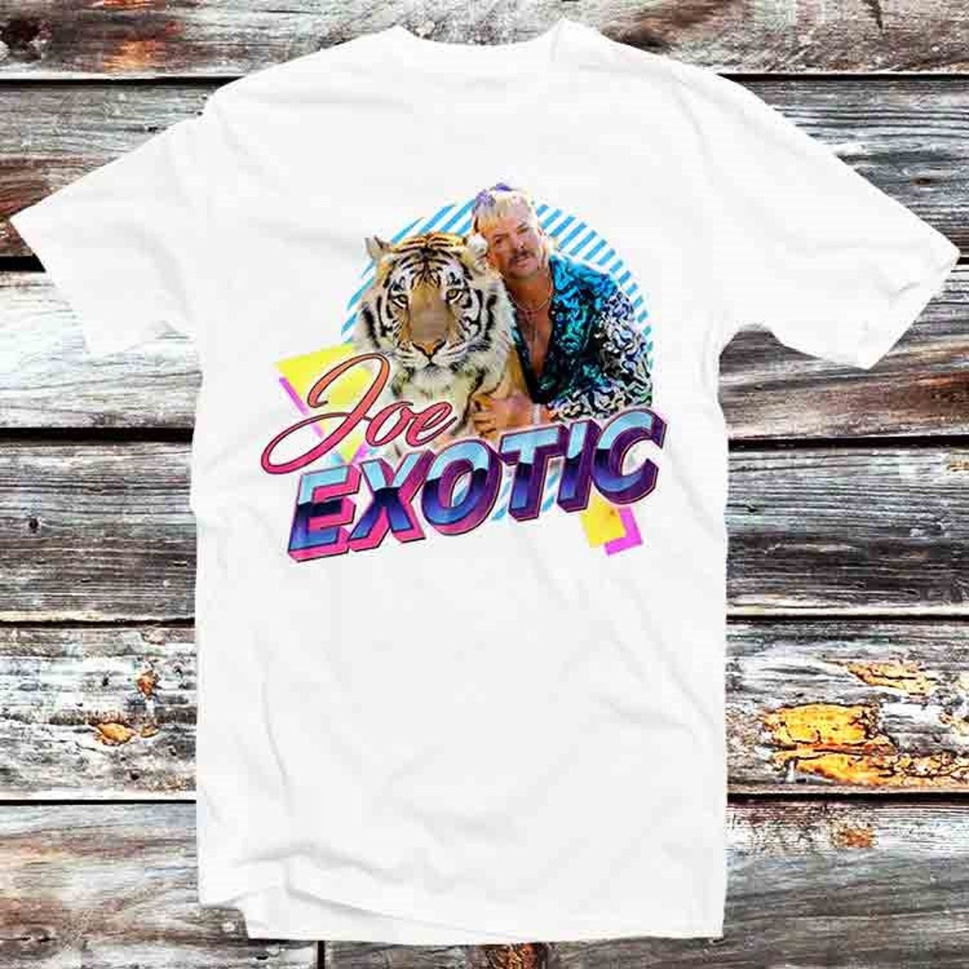 80s TV Free Tiger Joe Exotic Tee for Anime Fans - Bluefink