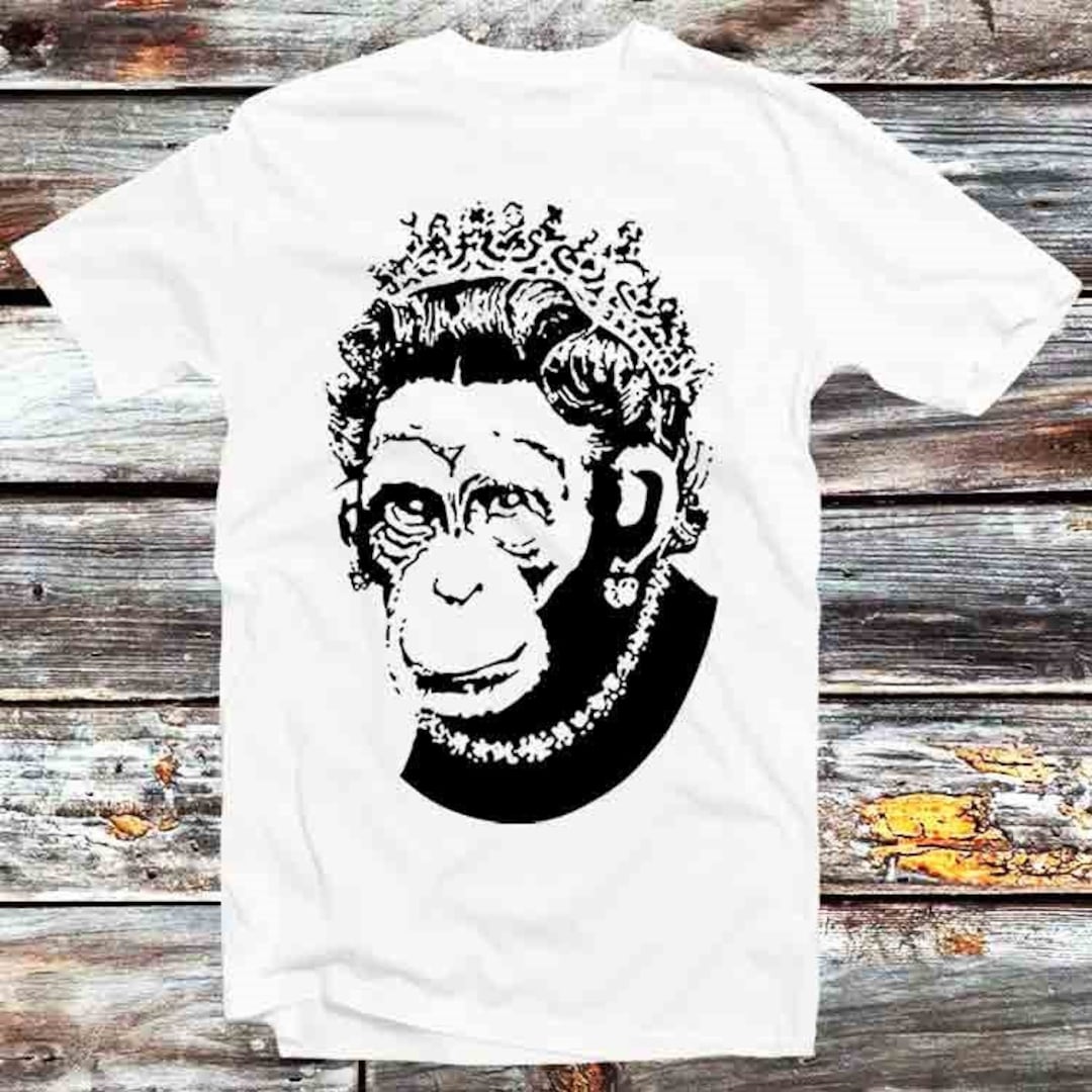 Banksy Princess Lady Monkey Queen T-Shirt for Art and Anime Fans ...