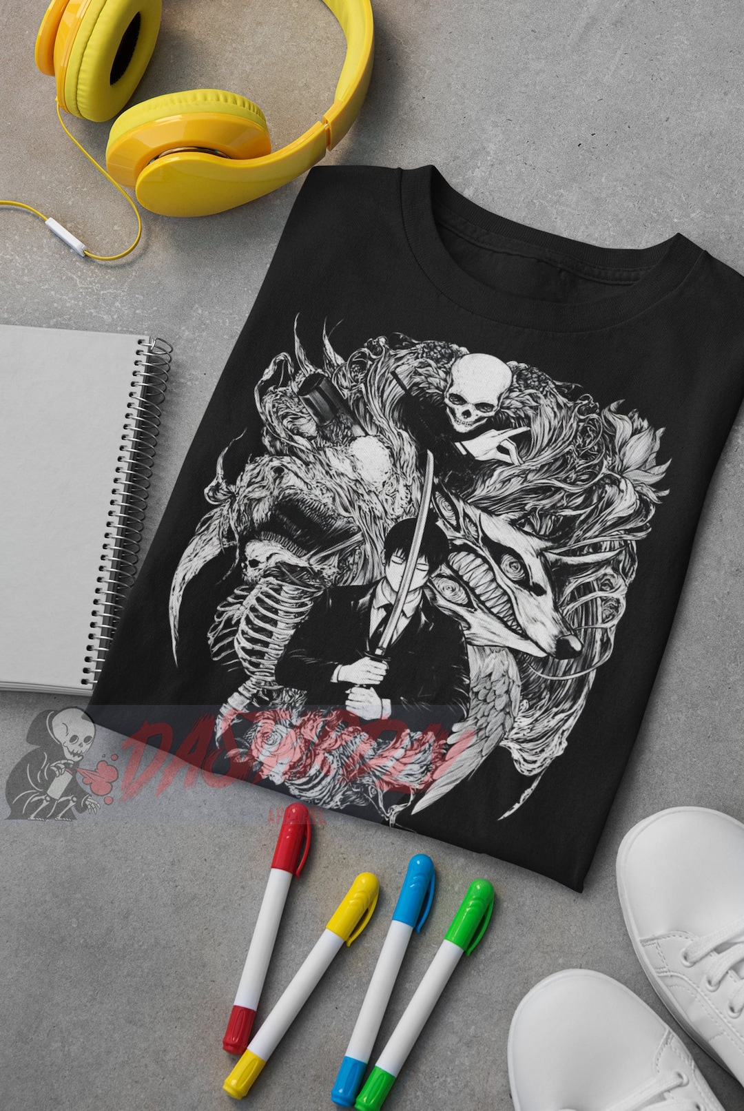 Chainsaw Gothic Metal Unisex Manga Shirt - Ready for the Gothic Pit ...