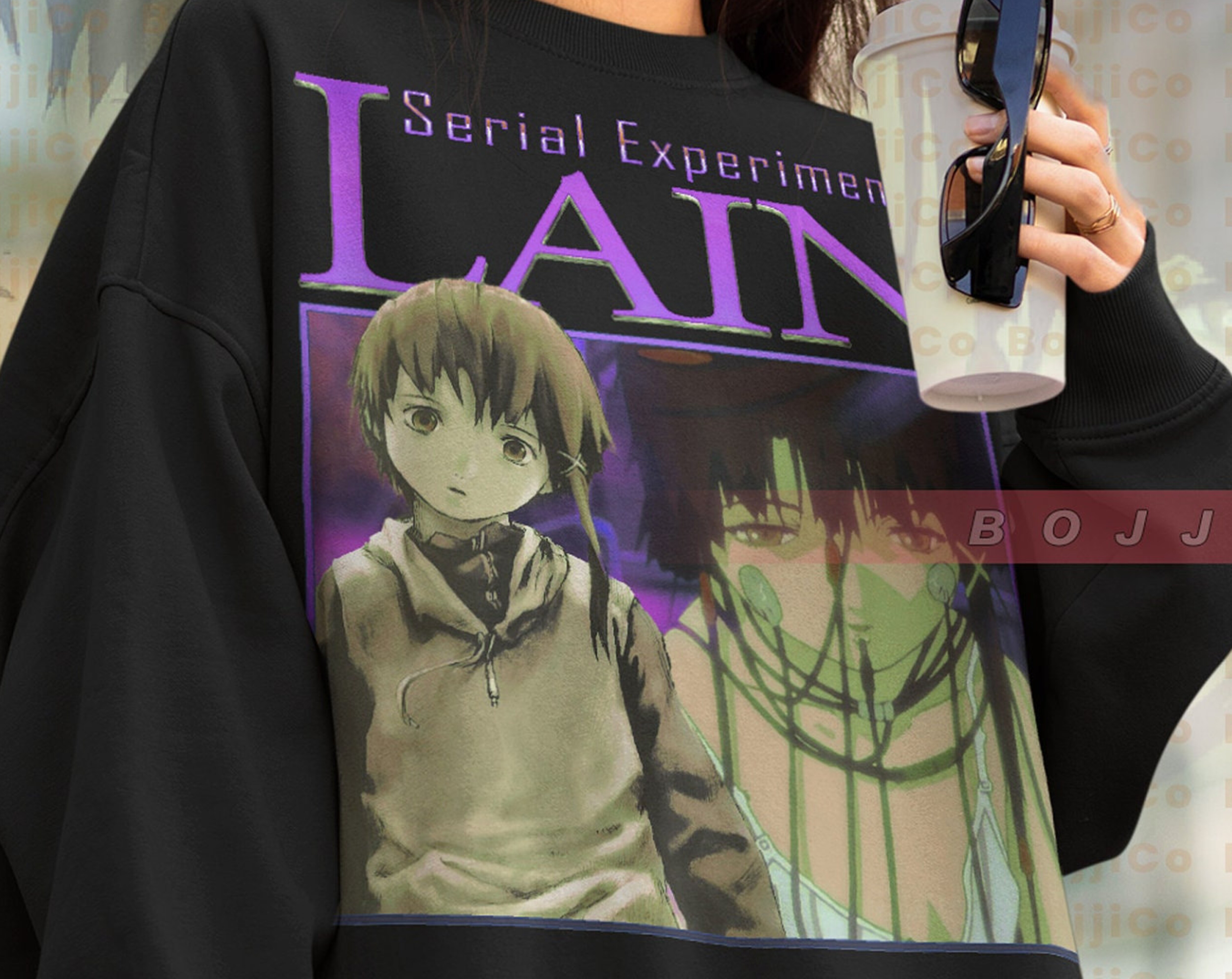 Classic Lain Homage Tee - Vintage Serial Experiments Lain Sweatshirt ...