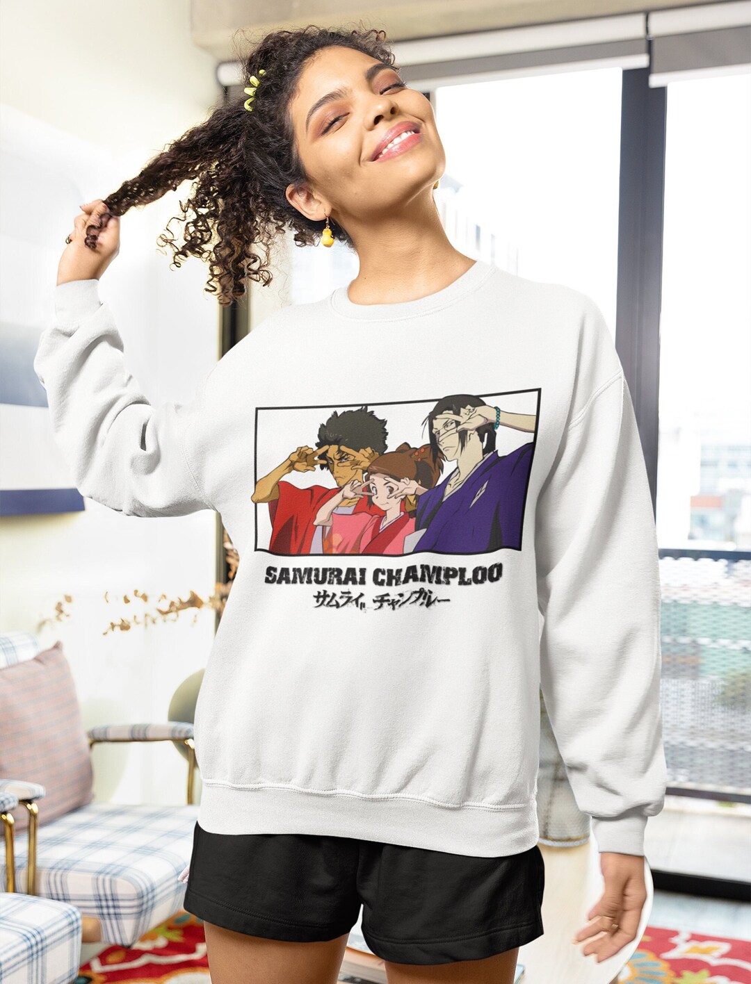 Classic Samurai Champloo Sweatshirt - Sweater for Samurai Anime Lovers ...