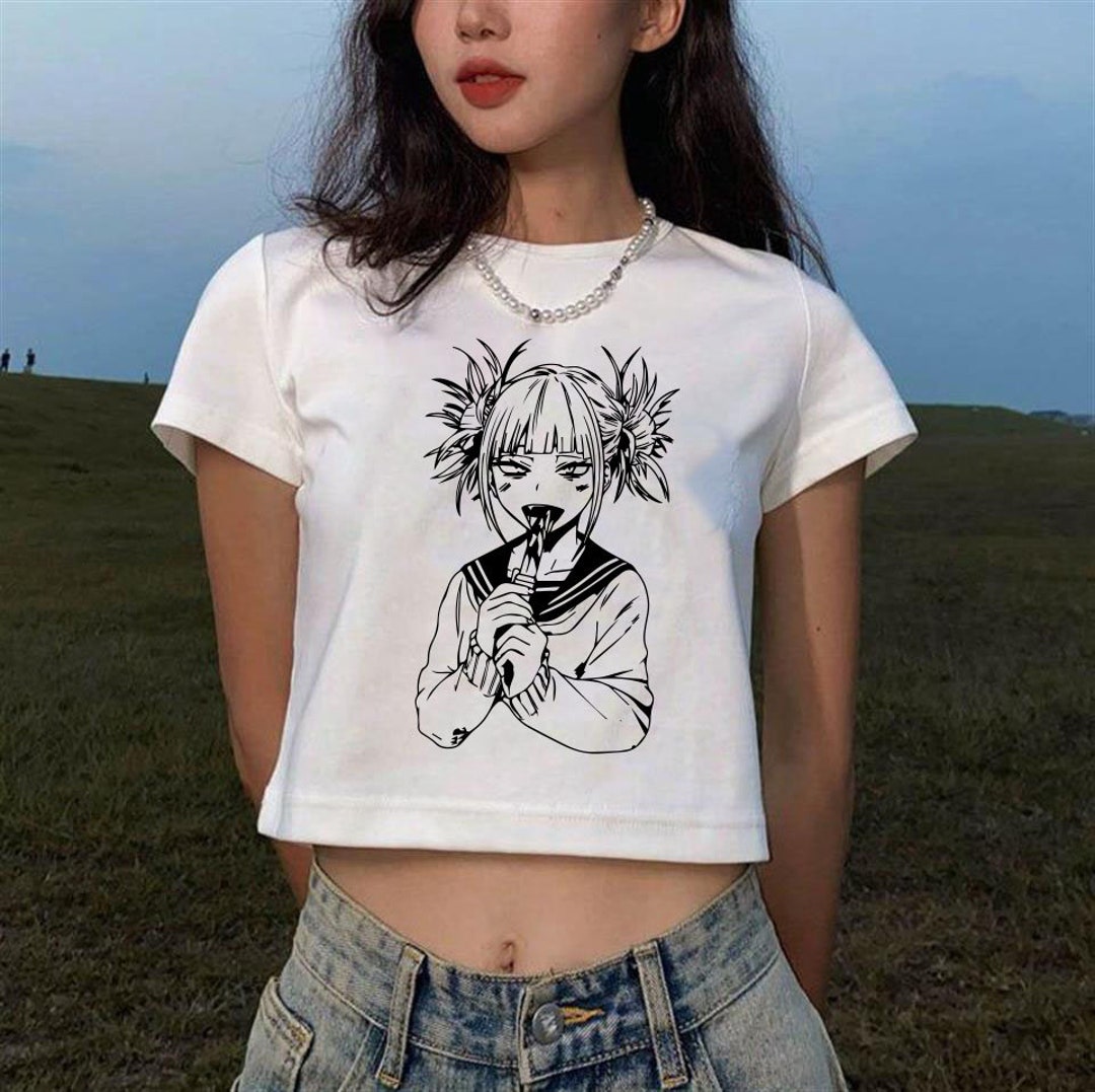Cool Anime Style: Japanese Crop Tops for Girls, Harajuku Anime Shirt ...