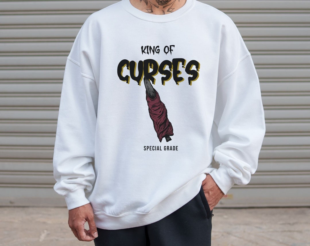 Cool Anime Sweatshirt: King Of Curses Anime Clothing with Cursed Finger ...