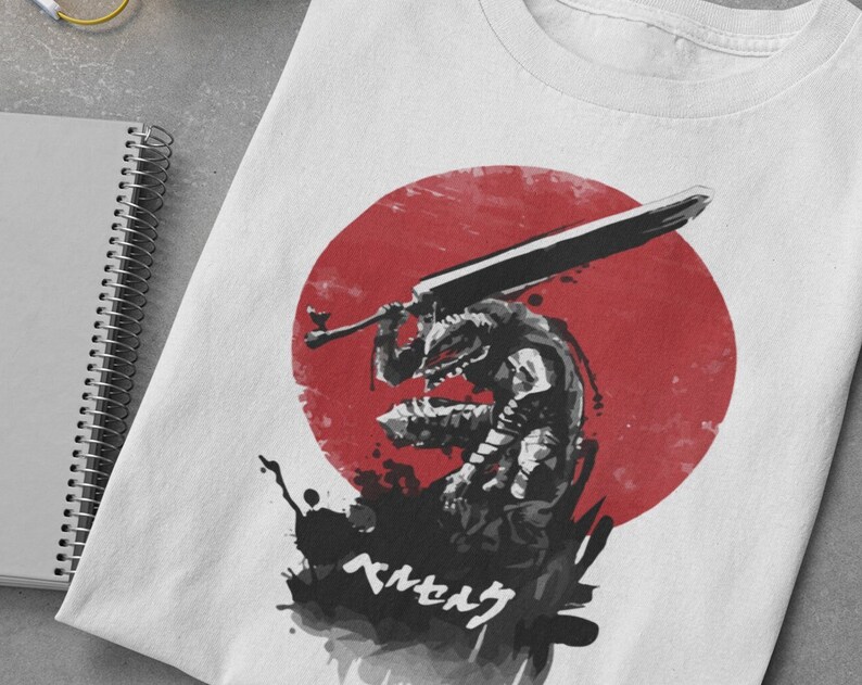 Faded Red Knight - Unisex Anime Shirt for Manga Fans - Artistic Gift ...