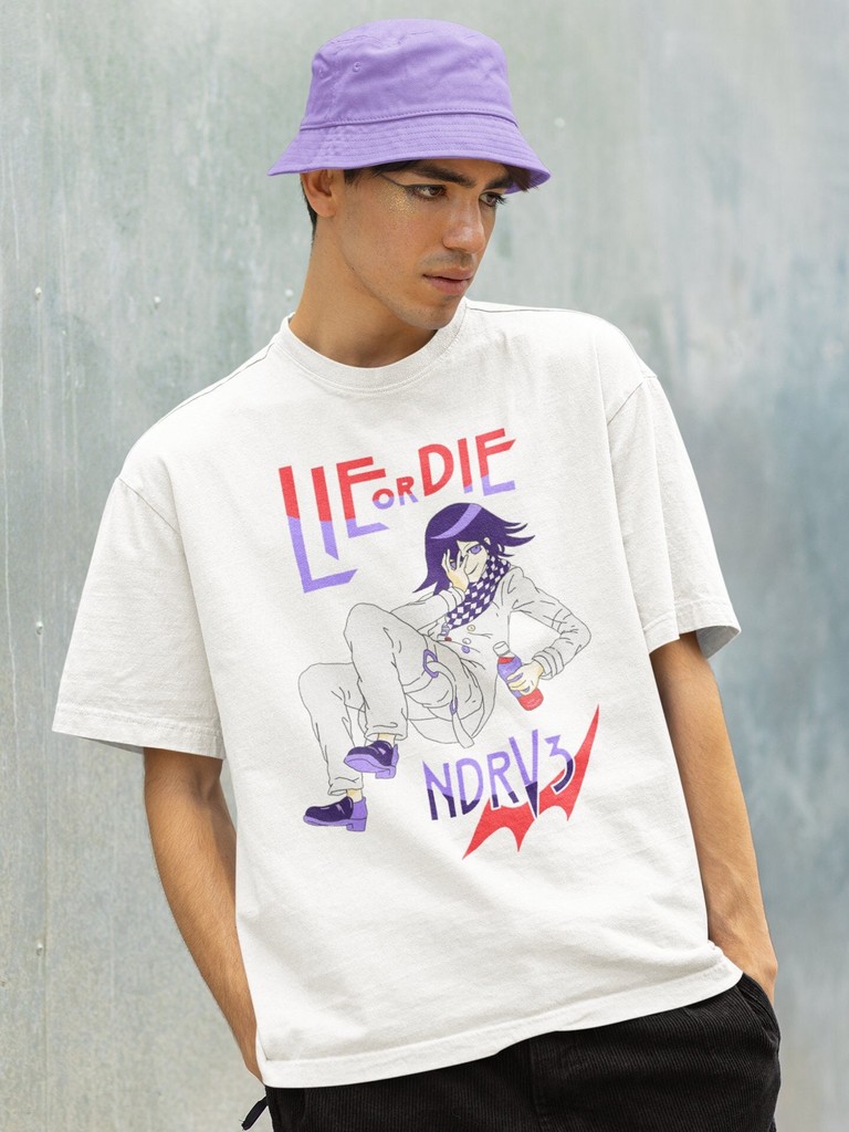 Kokichi Ouma Despair Coffee T-Shirt, Danganronpa Anime Tee for Otaku ...