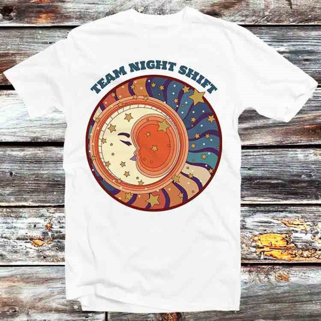 Night Shift Team Vintage Style T-Shirt for Anime Lovers - Bluefink