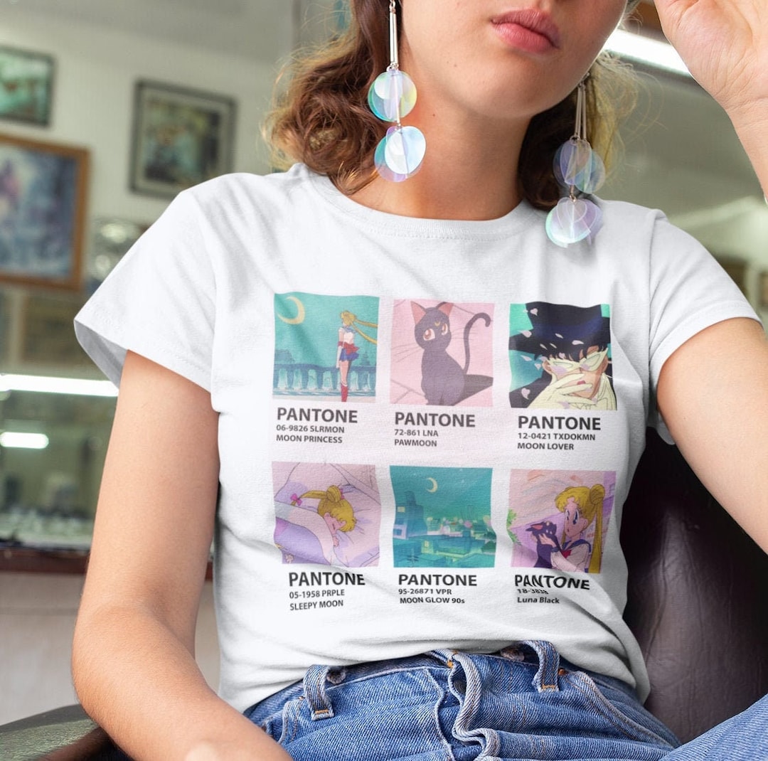 Pantone Sailor Moon Pastel Anime Shirt - Anime Lover Gift for Fans ...