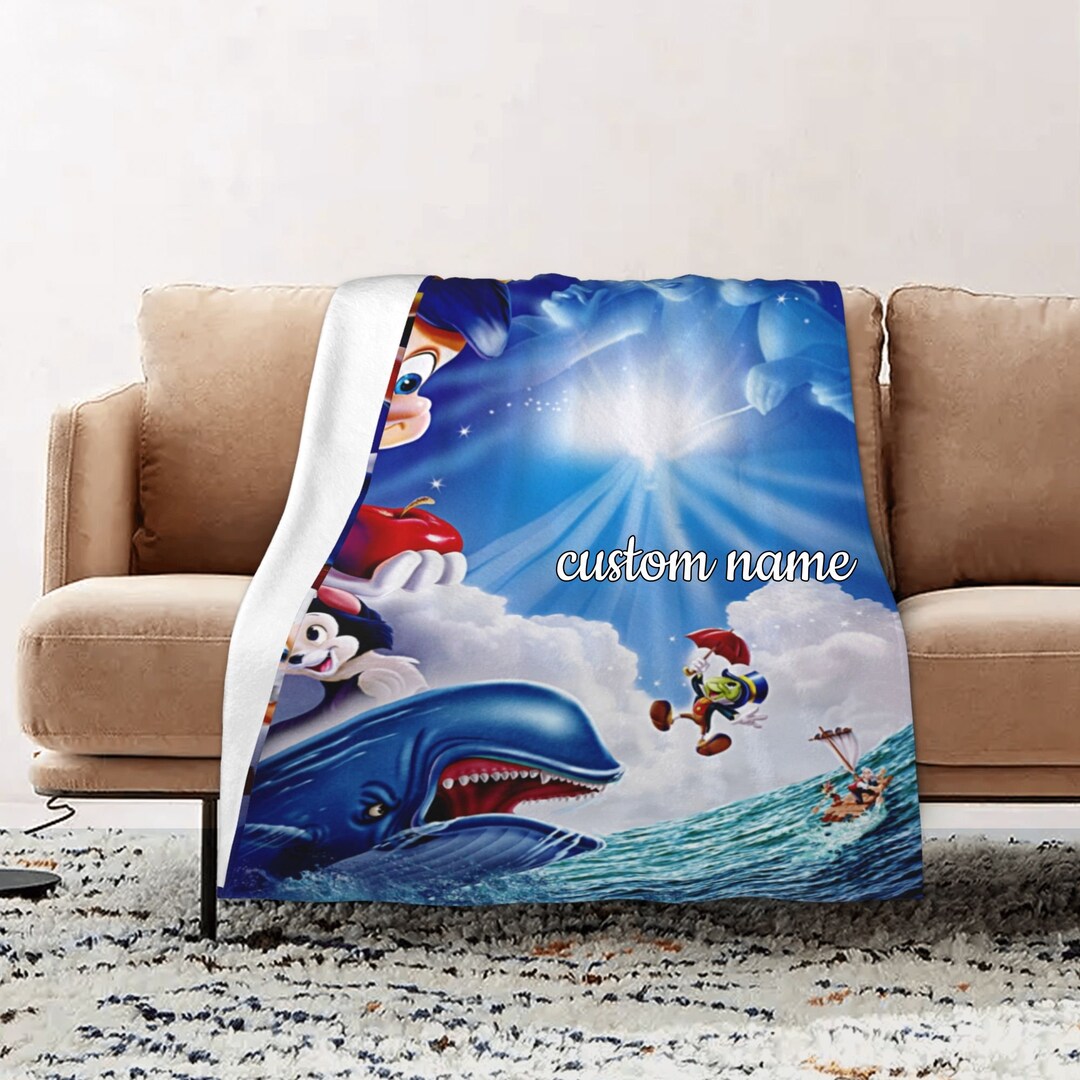 Personalized Disney Pinocchio Quilt Blanket for Home Decoration and ...