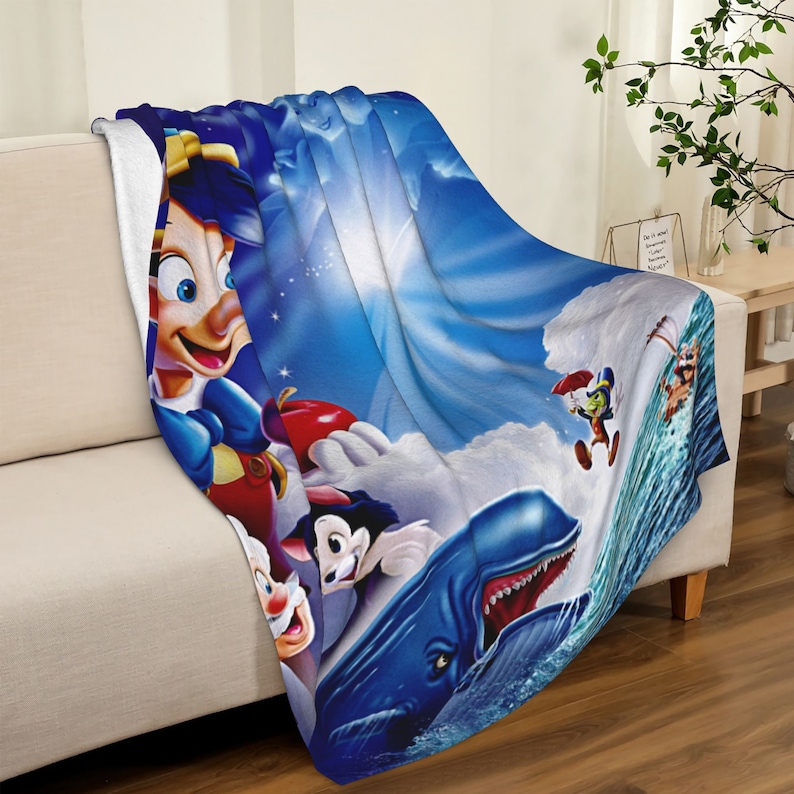 Personalized Disney Pinocchio Quilt Blanket for Home Decoration and ...