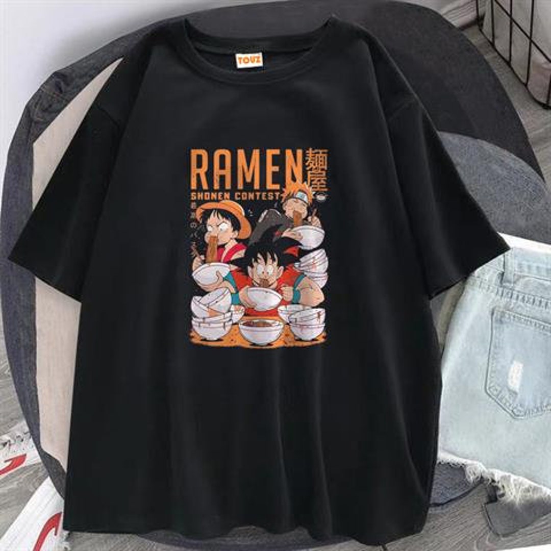 Unique Unisex Black Anime Shirt - Japanese Manga Tee for Fans, Harajuku ...