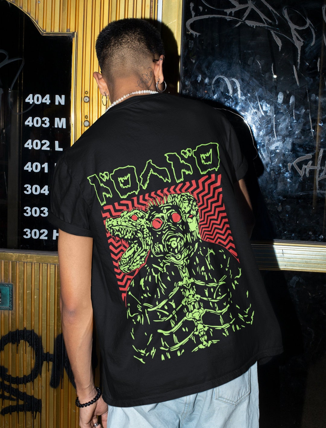 Unique Vintage Unisex Shirt - Chaos Metal Poster Shin Design, Anime ...